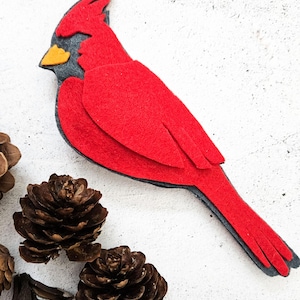 Felt Cardinal Pattern | SVG PDF PNG Digital Cut File | Printable No-sew ...