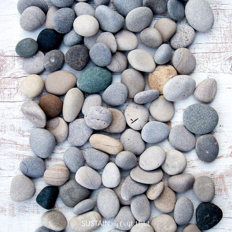 Small beach pebbles 150 Bulk stones Nature crafts Rock | Etsy