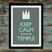 Keep Calm and Go to the Temple Print 5 X 7 - Etsy