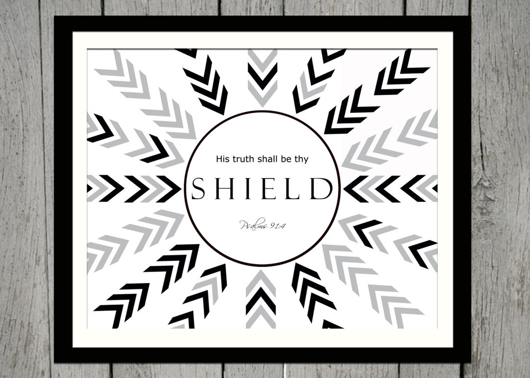 His Truth Shall Be Thy Shield 8 X 10 Print - Etsy