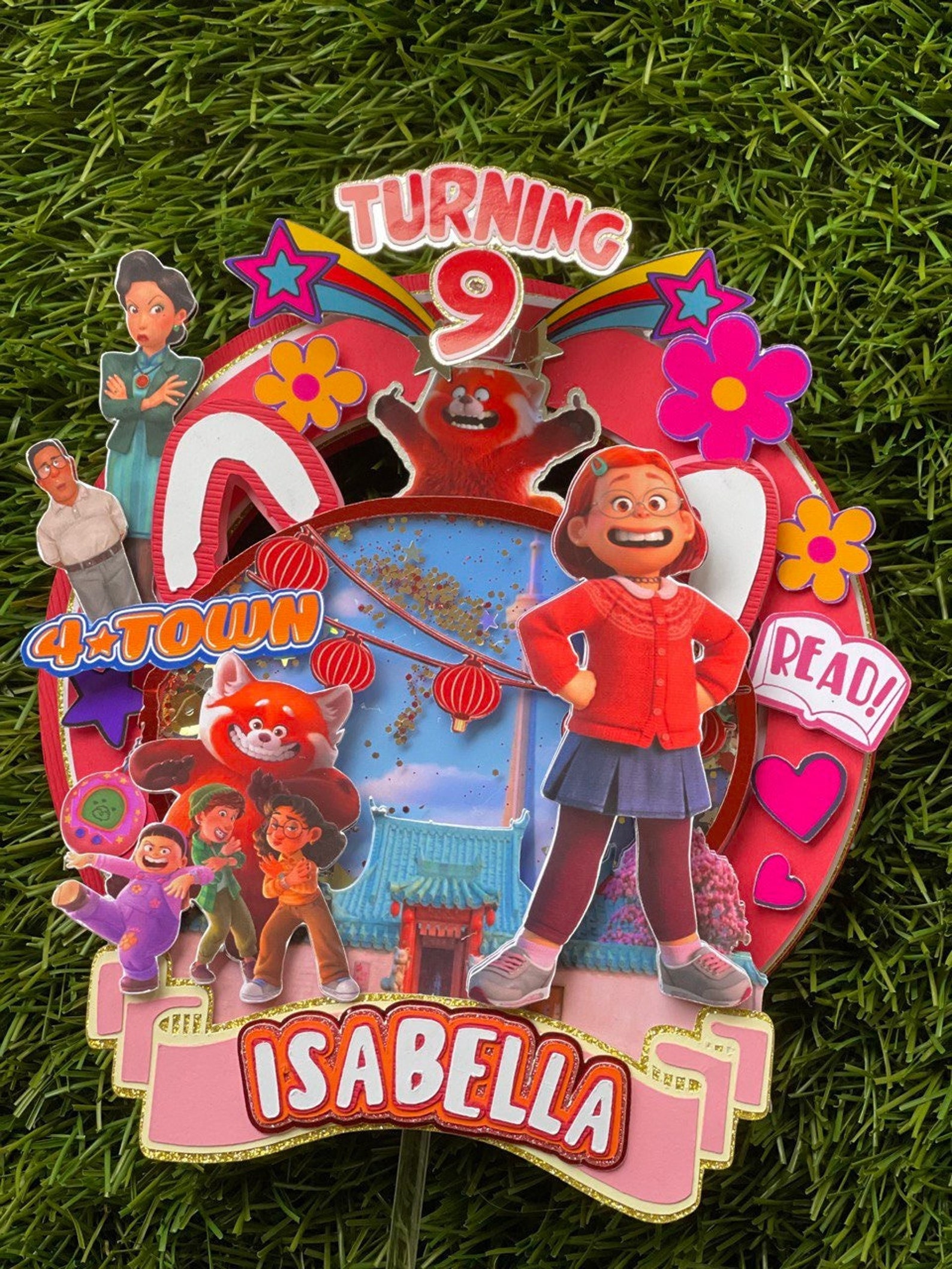 Turning Red Cake Topper/ Turning Red Party Theme/ Turning Red - Etsy ...