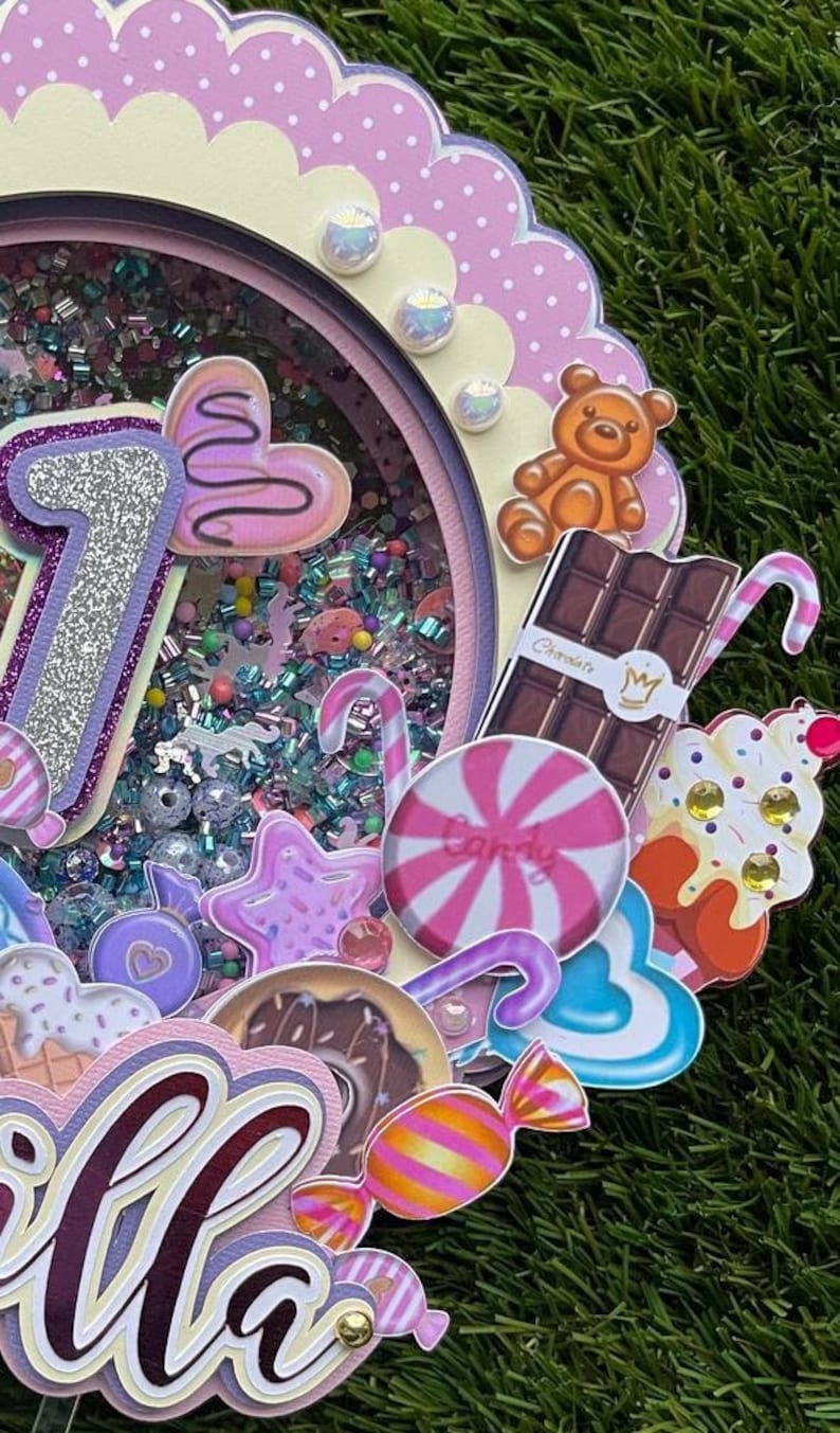 Candy Cake Topper/ Candyland Birthday/ Sweet Birthday Cake Topper ...