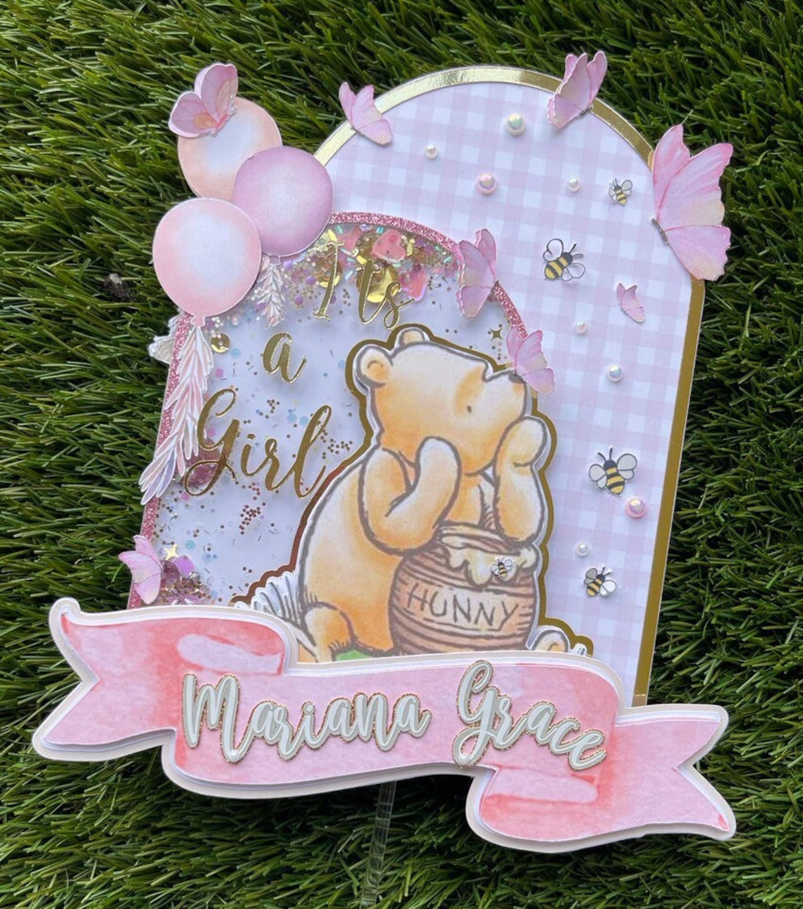 Winnie the Pooh Baby Shower/ Winnie the Pooh Cake Topper/ Winnie the ...