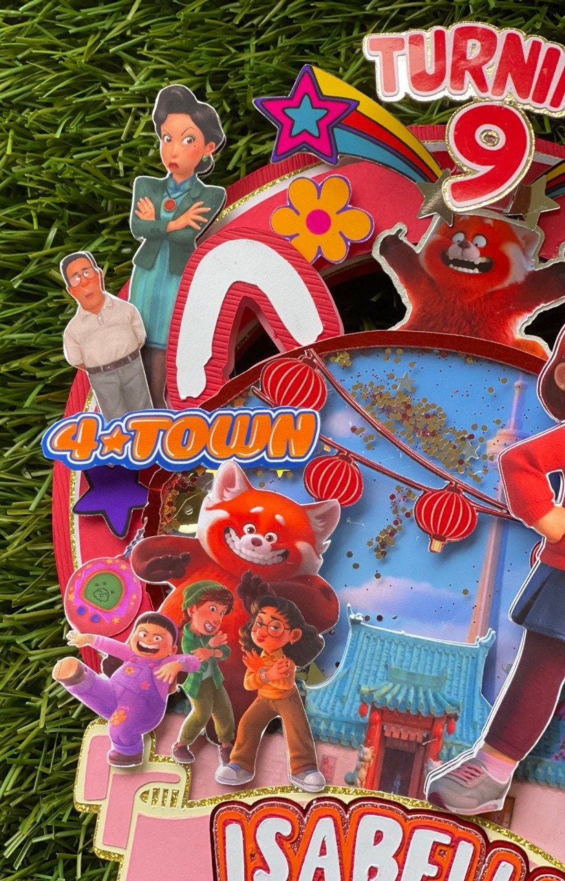 Turning Red Cake Topper/ Turning Red Party Theme/ Turning Red - Etsy ...