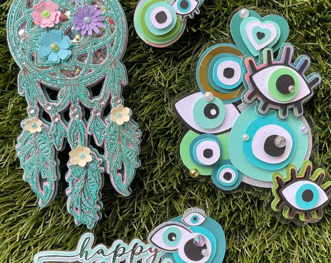 Evil Eye Cake Topper/ Evil Eye Topper/ Evil Eye Birthday Topper/ Evil ...