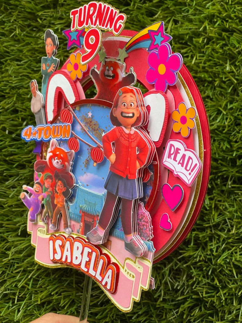 Turning Red Cake Topper/ Turning Red Topper Theme/ Turning Red - Etsy ...