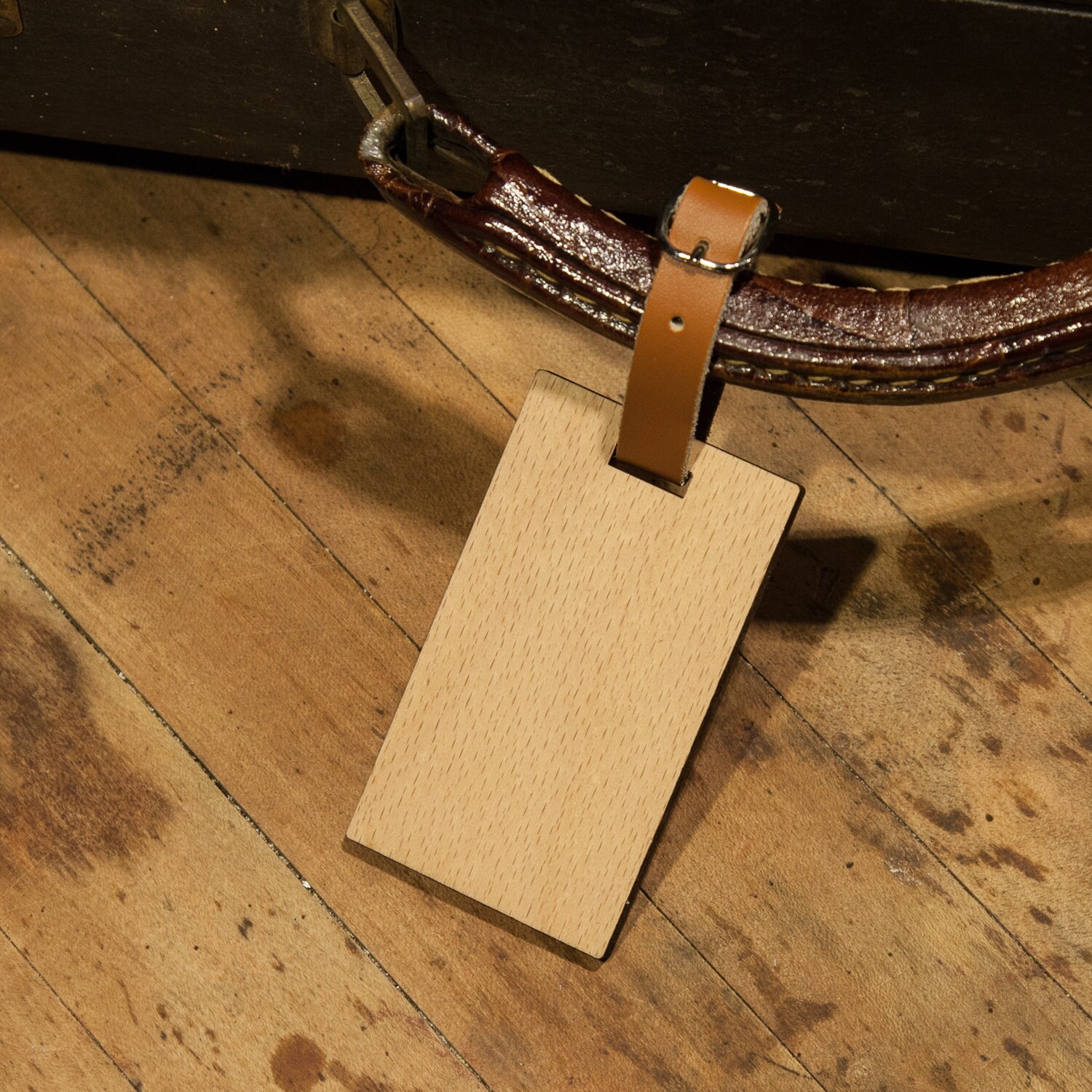 CUSTOM MADE - Beautiful Wooden Rectangle ID Name Tag With Only Name ...