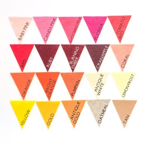 Custom Waving Hand Flag, Triangle Pennant Flag Party Favors, Solid ...