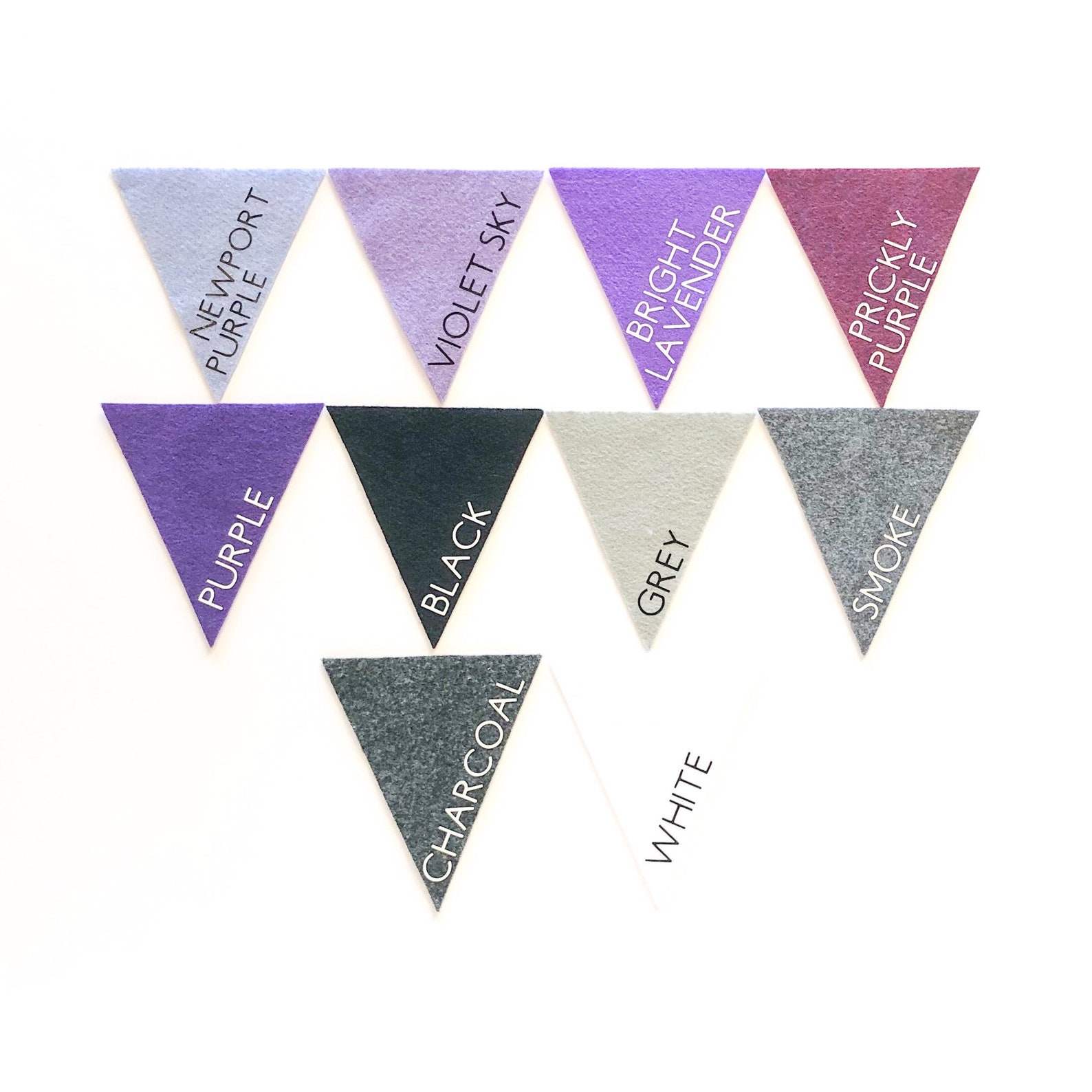LARGE Custom Color Bunting Banner Felt Triangle Garland - Etsy