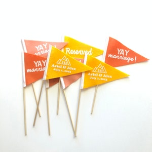 Custom Waving Hand Flag Triangle Pennant Flag Party Favors - Etsy