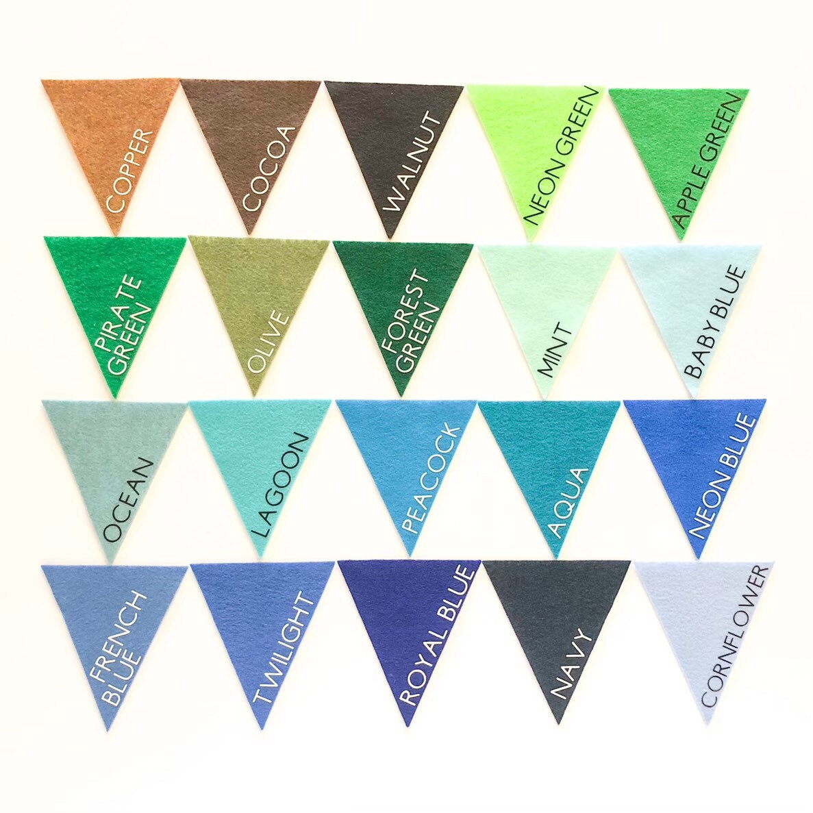 Custom Color Bunting 8 Inch Flags Banner Garland Flags - Etsy