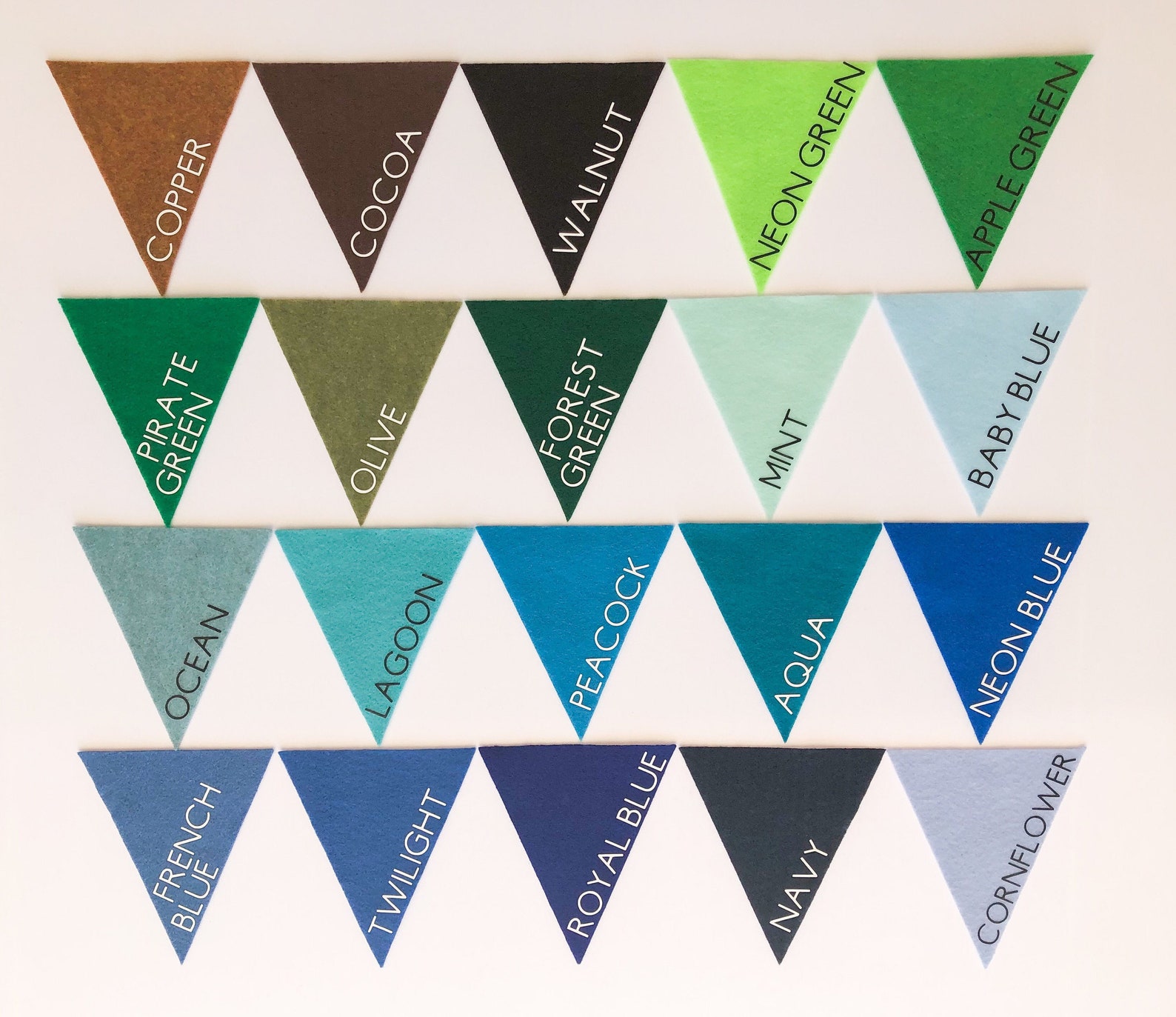 Custom Color Bunting 5 Inch Flags Banner Garland Flags - Etsy