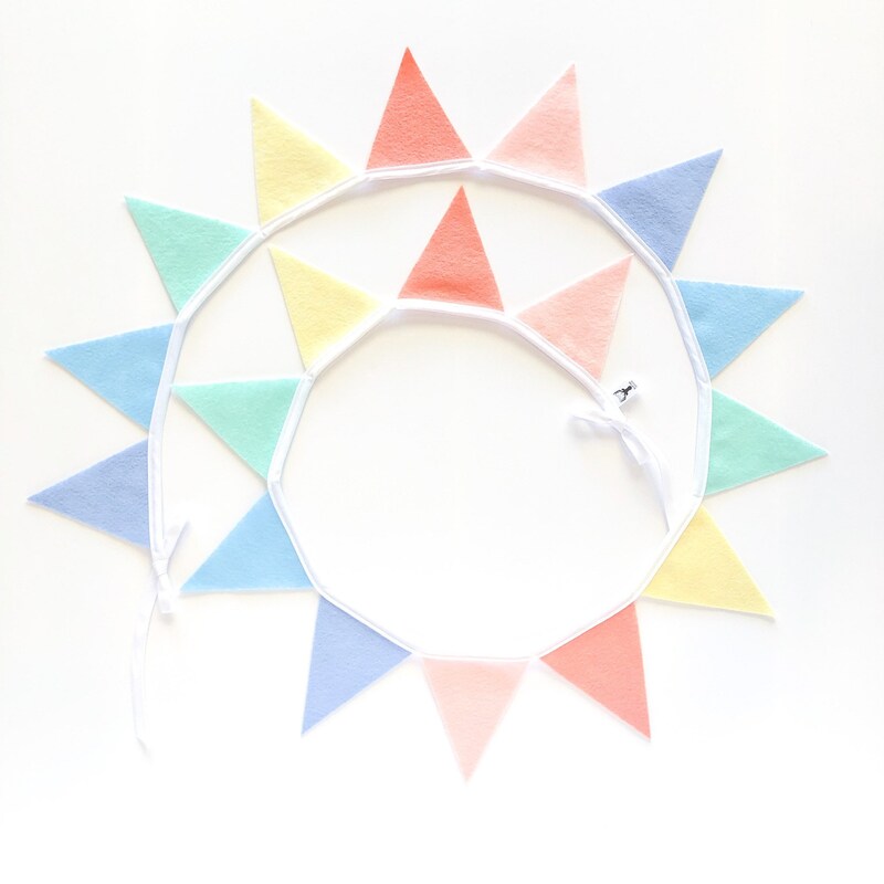 Pastel Bunting - Etsy