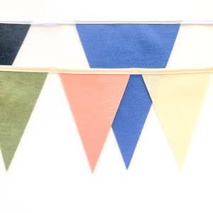 LARGE Custom Color Bunting Banner, Felt Triangle Garland, Custom ...