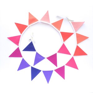 Custom Color Bunting, 5 Inch Flags, Banner, Garland, Flags, Multi Color ...