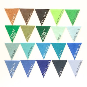 Custom Waving Hand Flag, Triangle Pennant Flag Party Favors, Solid ...