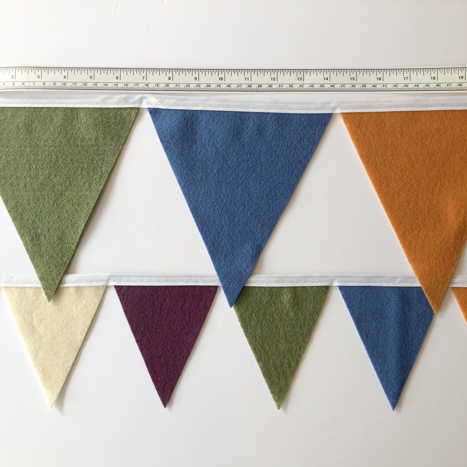 Custom Color Bunting 8 Inch Flags Banner Garland Flags - Etsy