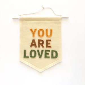 Custom You Are Loved Wall Hanging, Nursery Decor, Love Nursery Sign ...