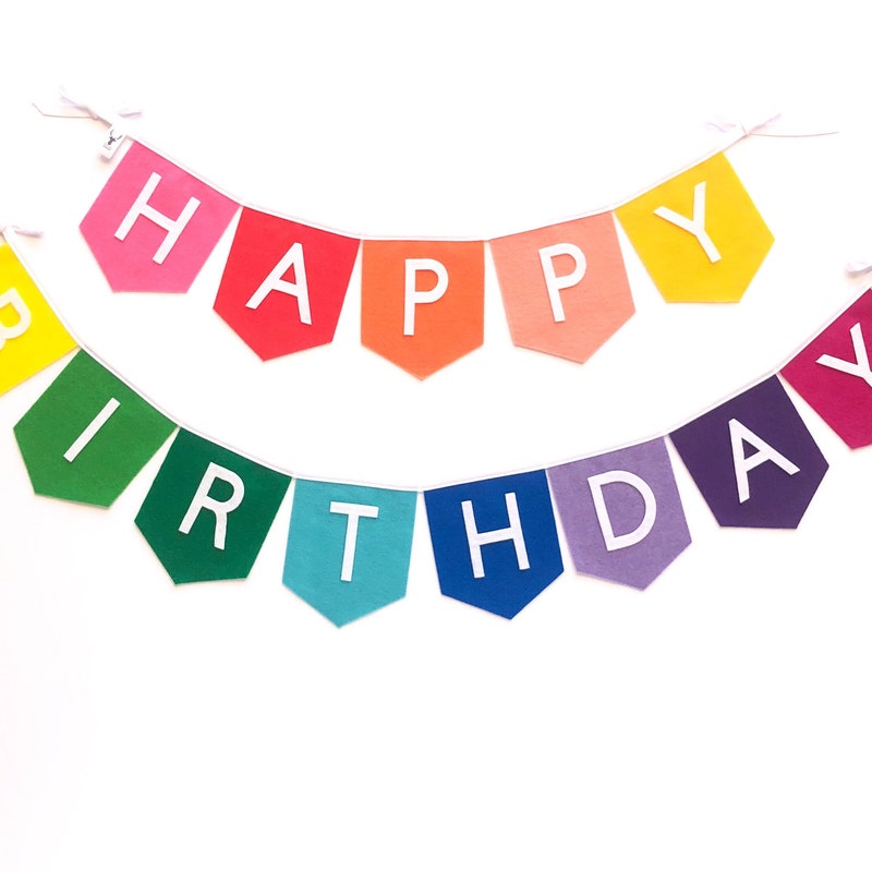 Birthday Pennant Banner - Etsy