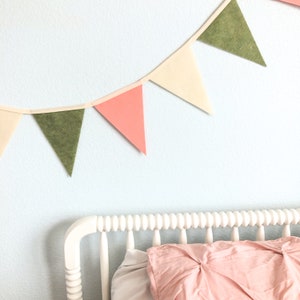 LARGE Custom Color Bunting Banner, Felt Triangle Garland, Custom ...