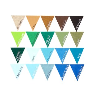 Custom Color Bunting, 8 Inch Flags, Banner, Garland, Flags, Multi Color ...