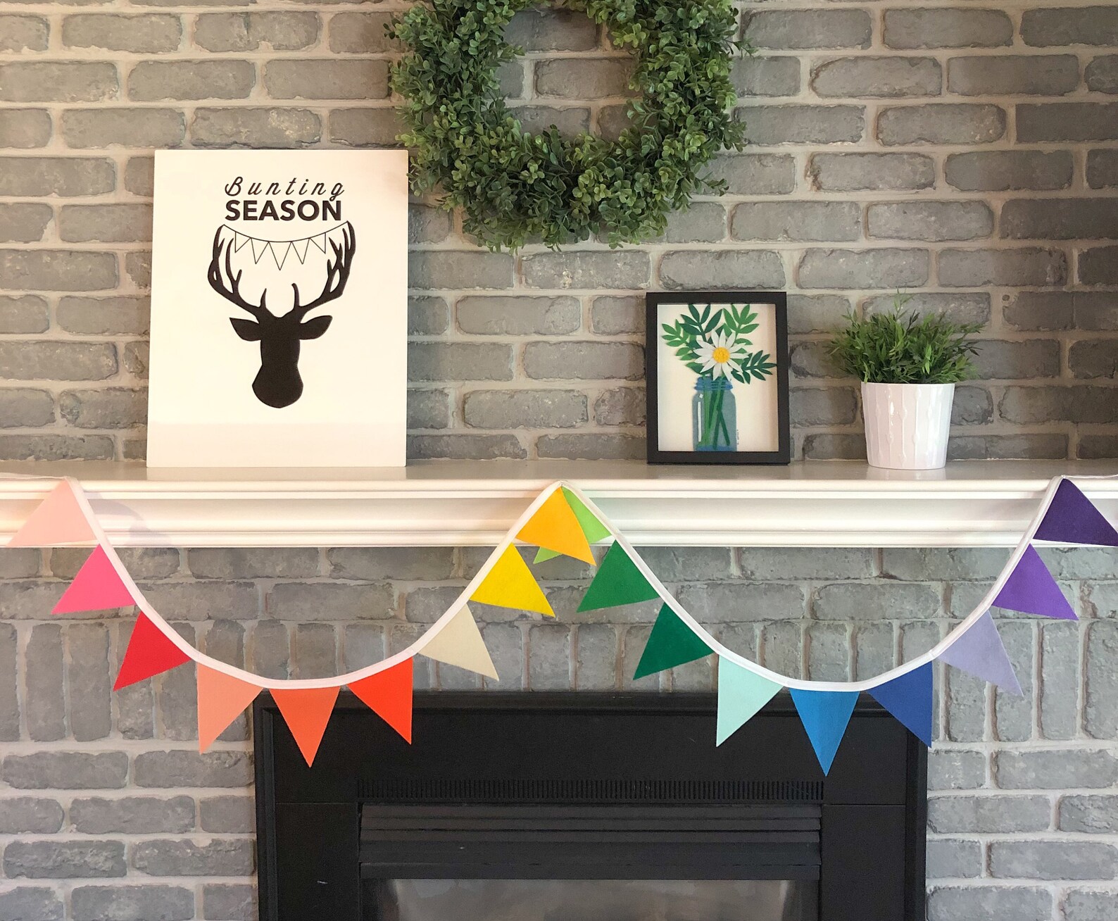 Custom Color Bunting 5 Inch Flags Banner Garland Flags - Etsy