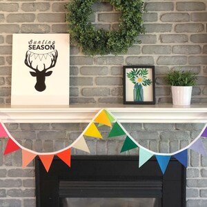 Custom Color Bunting 5 Inch Flags Banner Garland Flags - Etsy