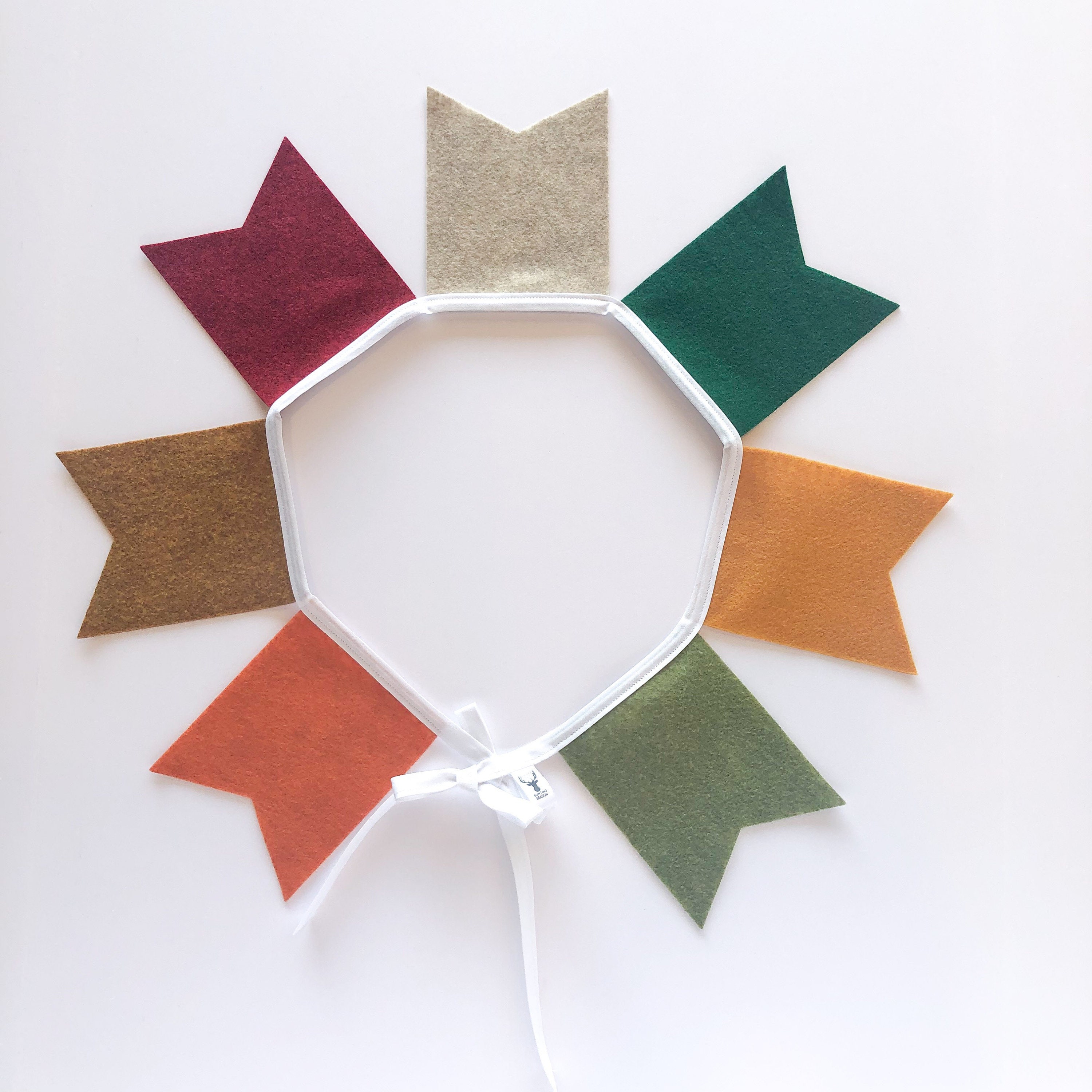 Custom Color Square Bunting Flag Garland Square Felt Banner - Etsy