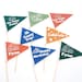 Custom Waving Hand Flag, Triangle Pennant Flag Party Favors, Solid ...
