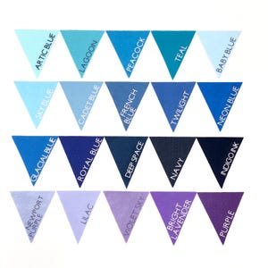 LARGE Custom Color Bunting Banner, Felt Triangle Garland, Custom ...