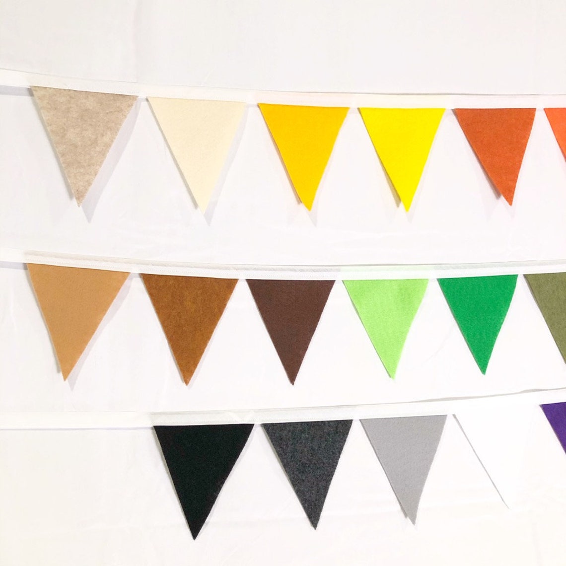 Custom color bunting 5 inch flags banner garland flags | Etsy