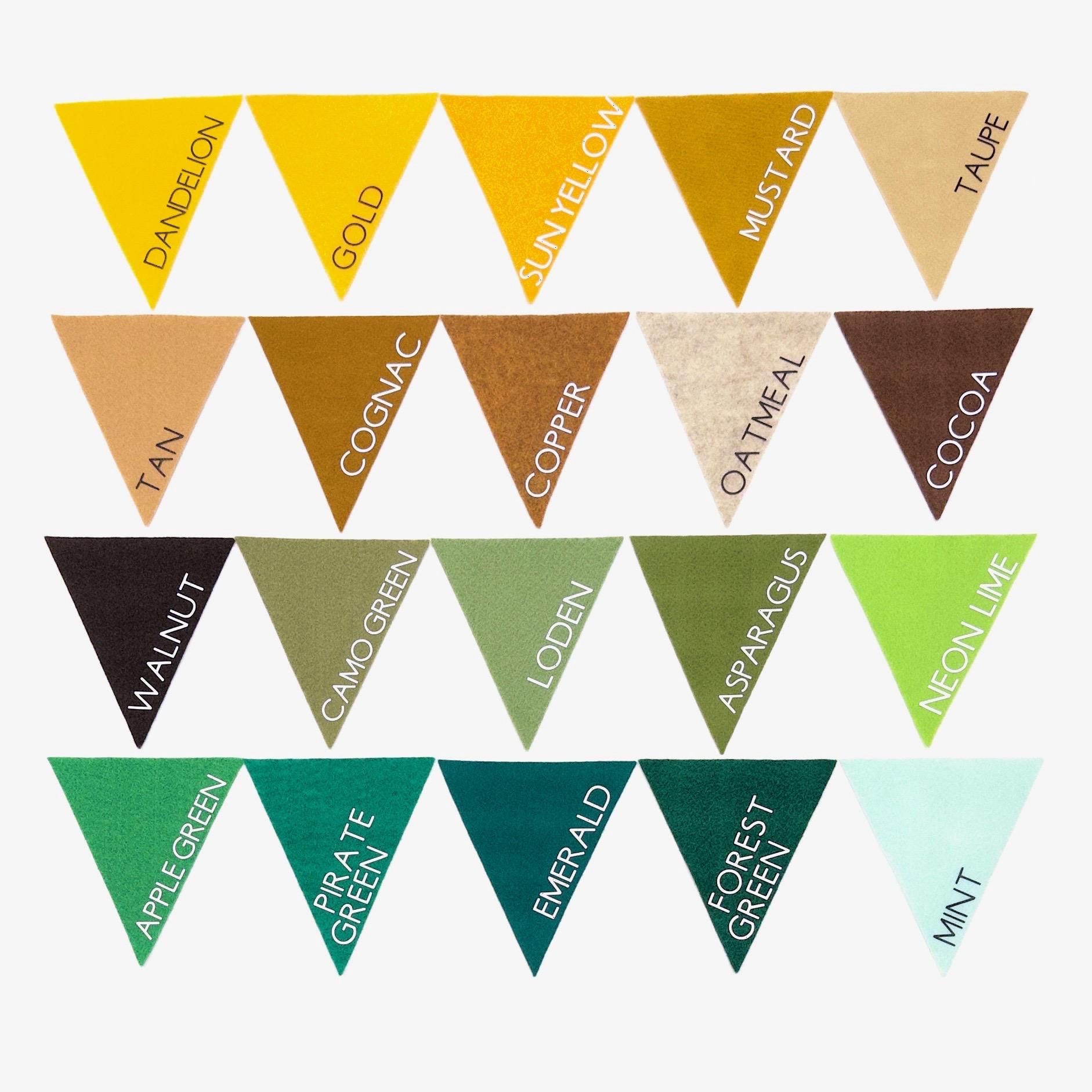 LARGE Custom Color Bunting Banner, Felt Triangle Garland, Custom ...