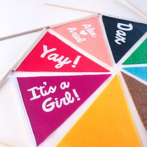 Custom Waving Hand Flag Triangle Pennant Flag Party Favors - Etsy