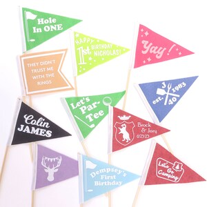 Custom Waving Hand Flag, Triangle Pennant Flag Party Favors, Solid ...