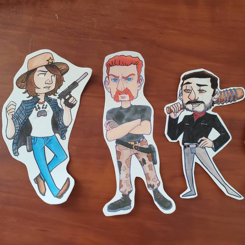 TWD Full Body Stickers | Etsy