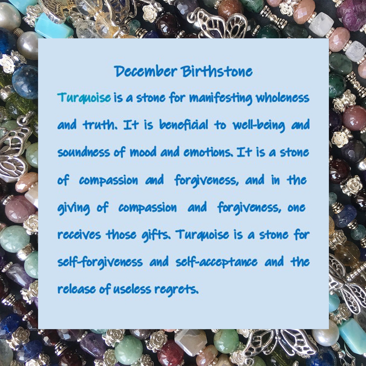 December Birthstone Turquoise Genuine Natural Gemstone Jewelry - Etsy UK