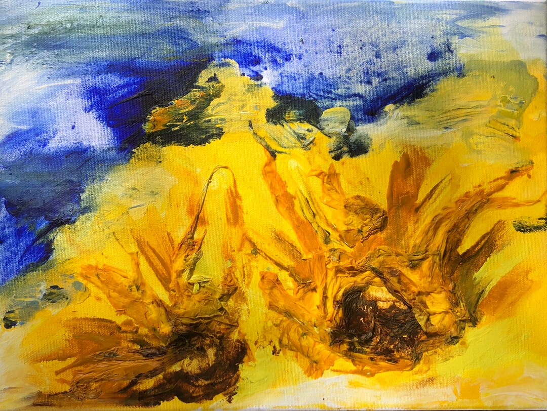 Original, Painting, WITHSTANDING THE STORM, Boho, Acrylic, Mixed Media ...