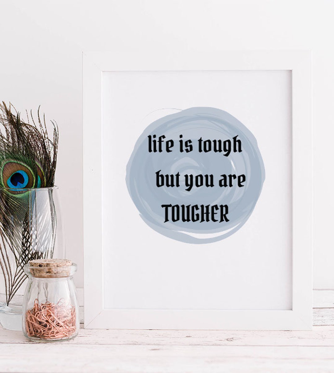 Motivational Quote Wall Decor | Wellbeing Quote Print | Inspirational ...