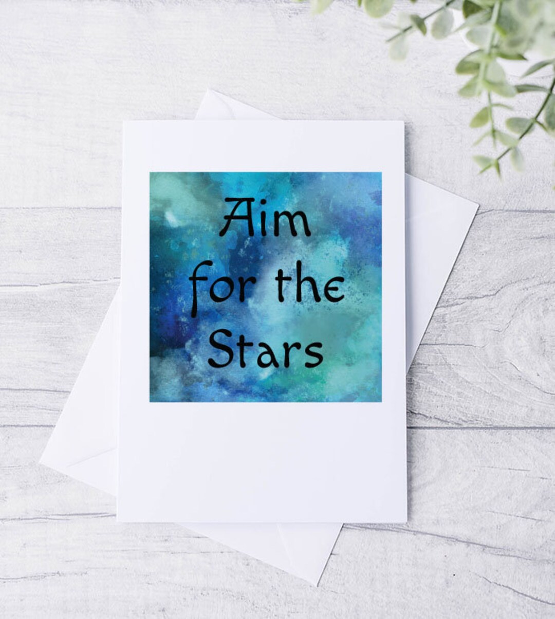 Motivational Quote Greetings Card | Wellbeing Awareness Gift Card ...