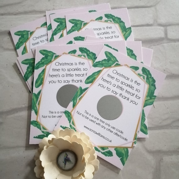 Promotional Business Prize Gift Scratch Cards - Etsy UK