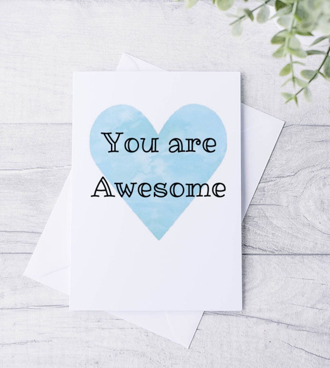 Motivational Quote Greetings Card | Wellbeing Awareness Gift Card ...