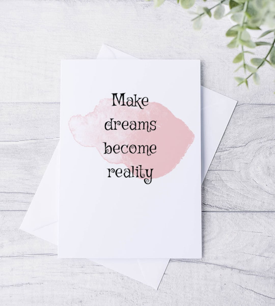 Motivational Quote Greetings Card | Wellbeing Awareness Gift Card ...