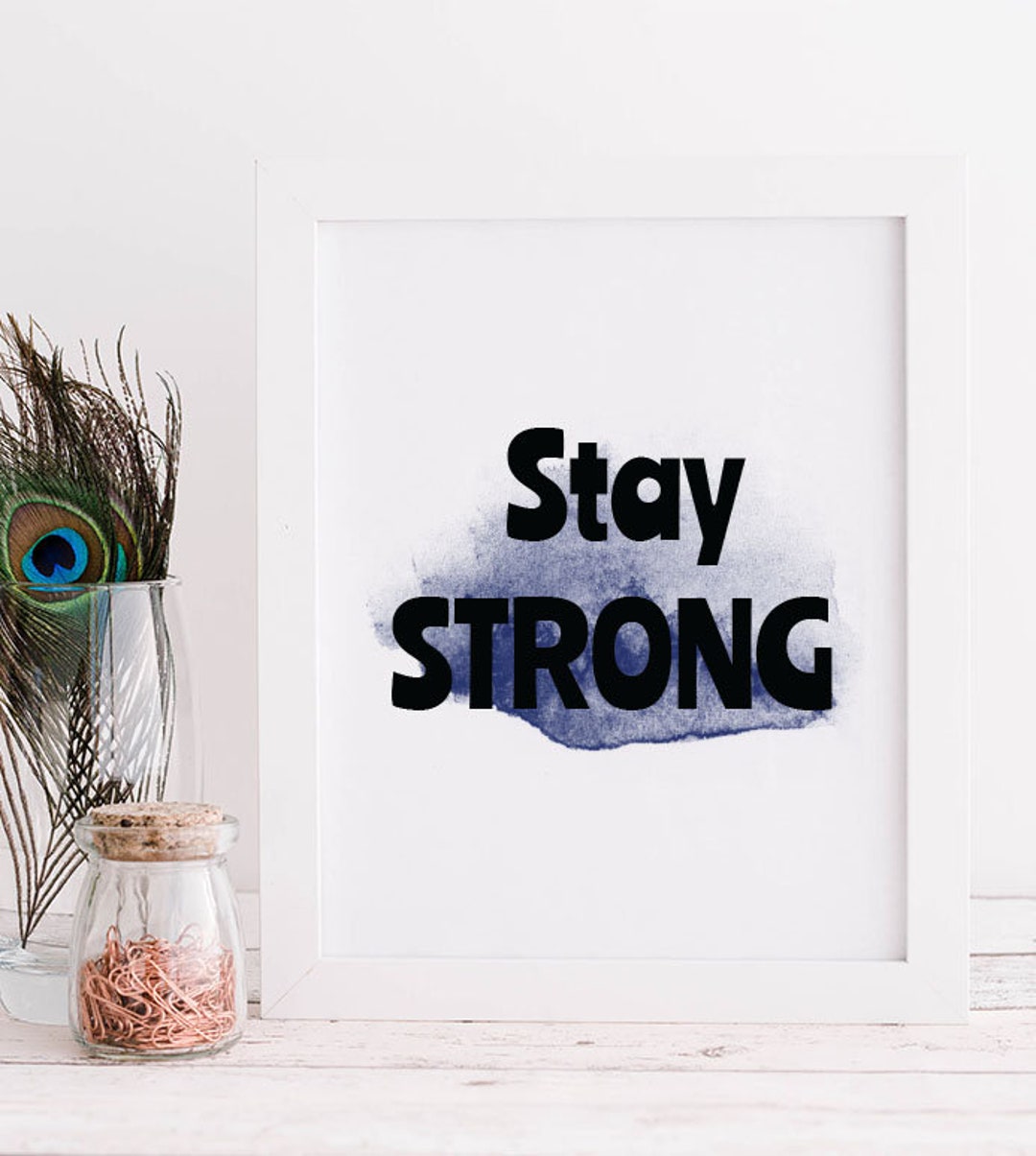 Motivational Quote Wall Decor | Wellbeing Quote Print | Inspirational ...