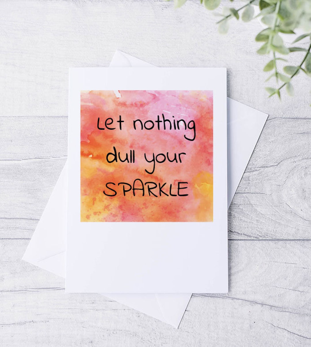 Motivational Quote Greetings Card | Wellbeing Awareness Gift Card ...
