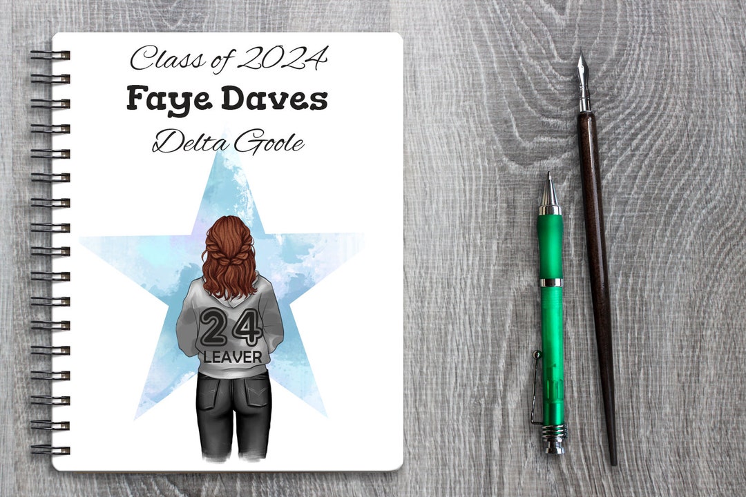 2025 GCSE School Leavers Notebook | Personalised Leaving School Gift ...
