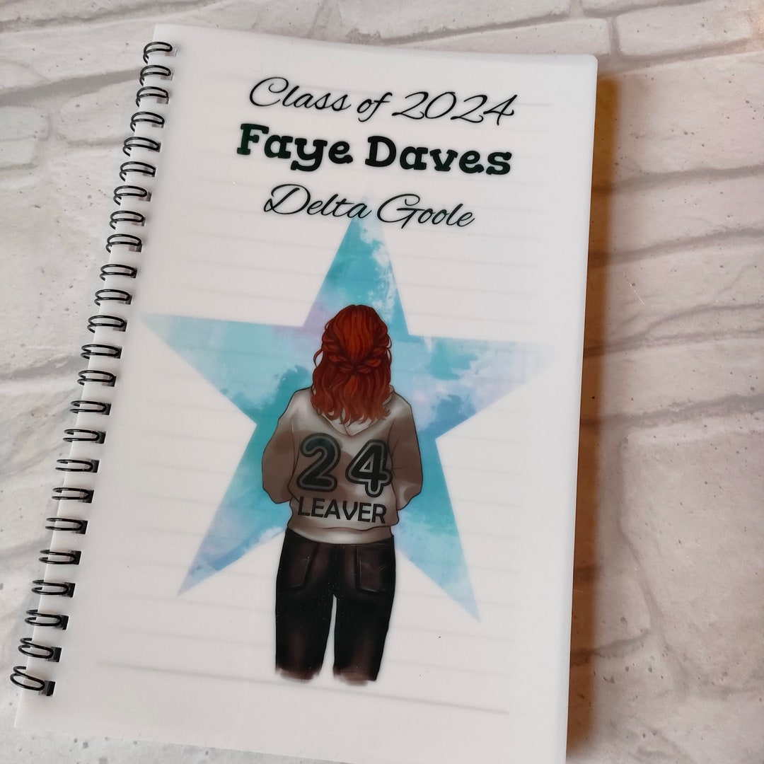 2024 GCSE School Leavers Notebook Personalised Leaving School Gift A ...