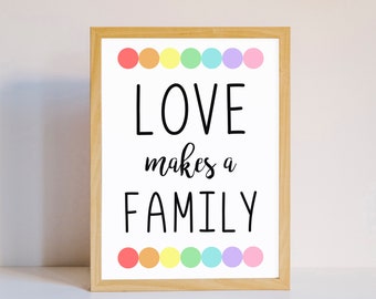 Love Makes a Family | Etsy
