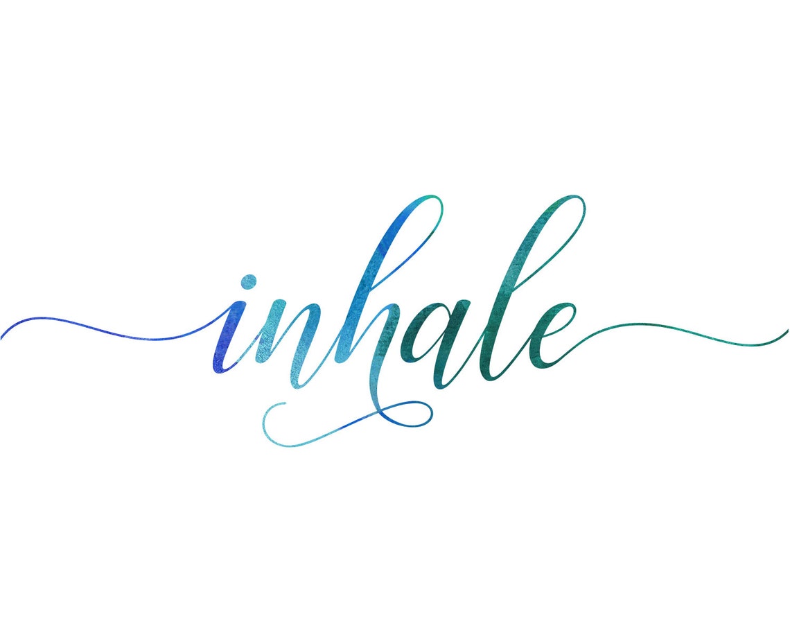 Inhale Exhale Posters Set of Two Instant Download - Etsy
