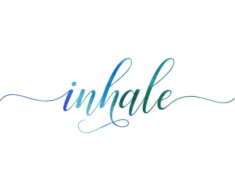 Inhale — Exhale Posters, Set of Two, Instant Download, Printable Files ...