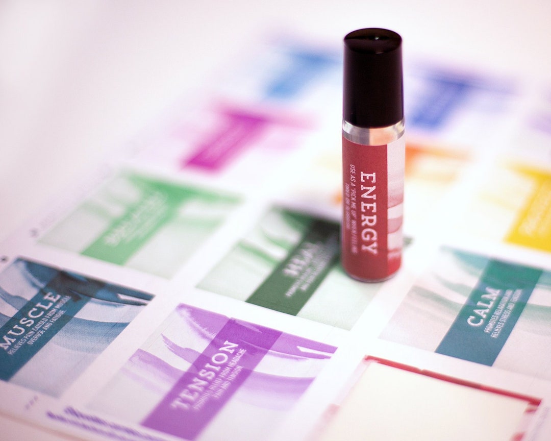 Printable Labels for Essential Oil Rollerballs - 2x2 Stickers for 10ml ...